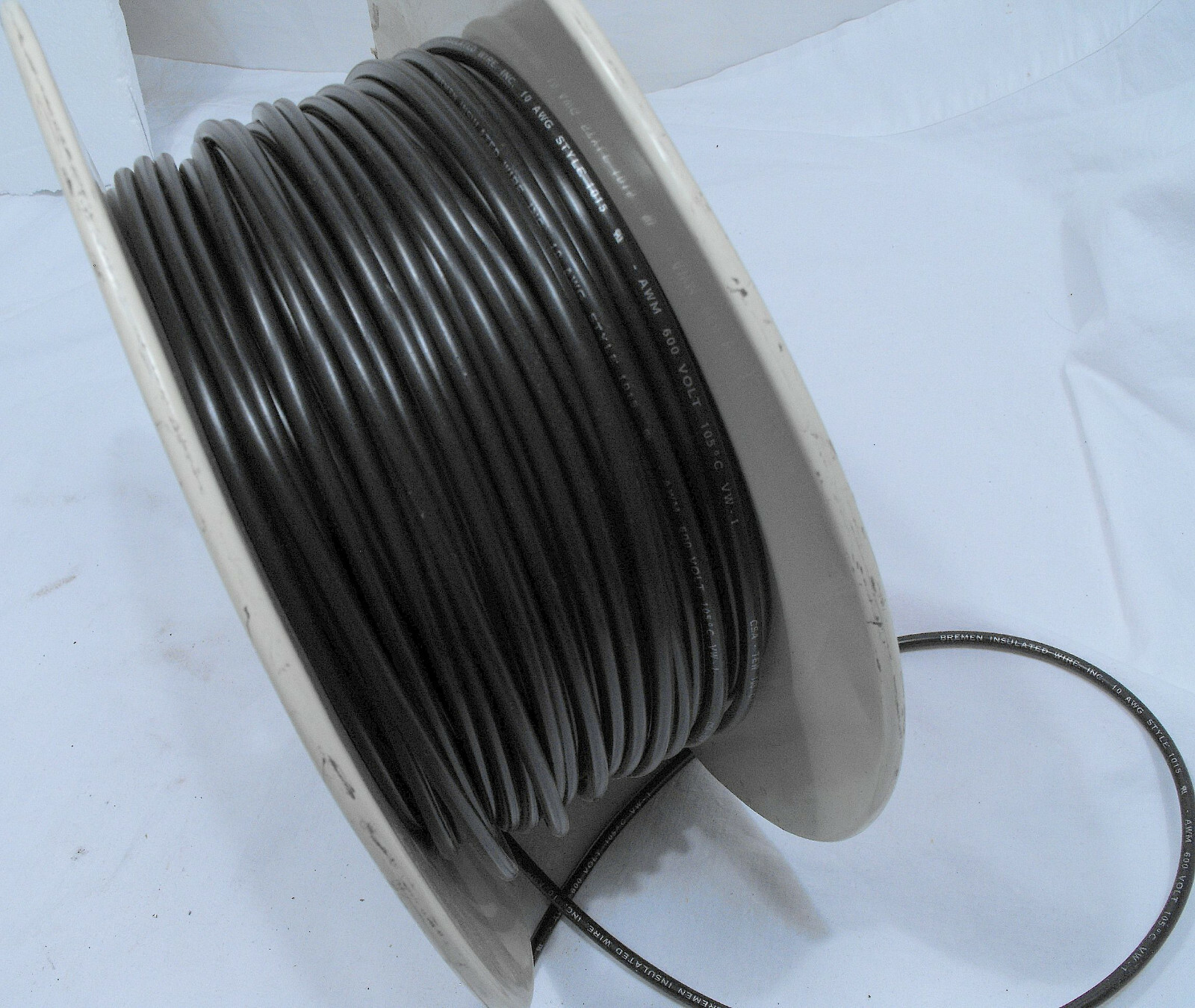 10 GA 60' AWG AWM 600 VOLT 105C BREMEN HIGH TEMPERATURE CABLE APPLIANCE ...