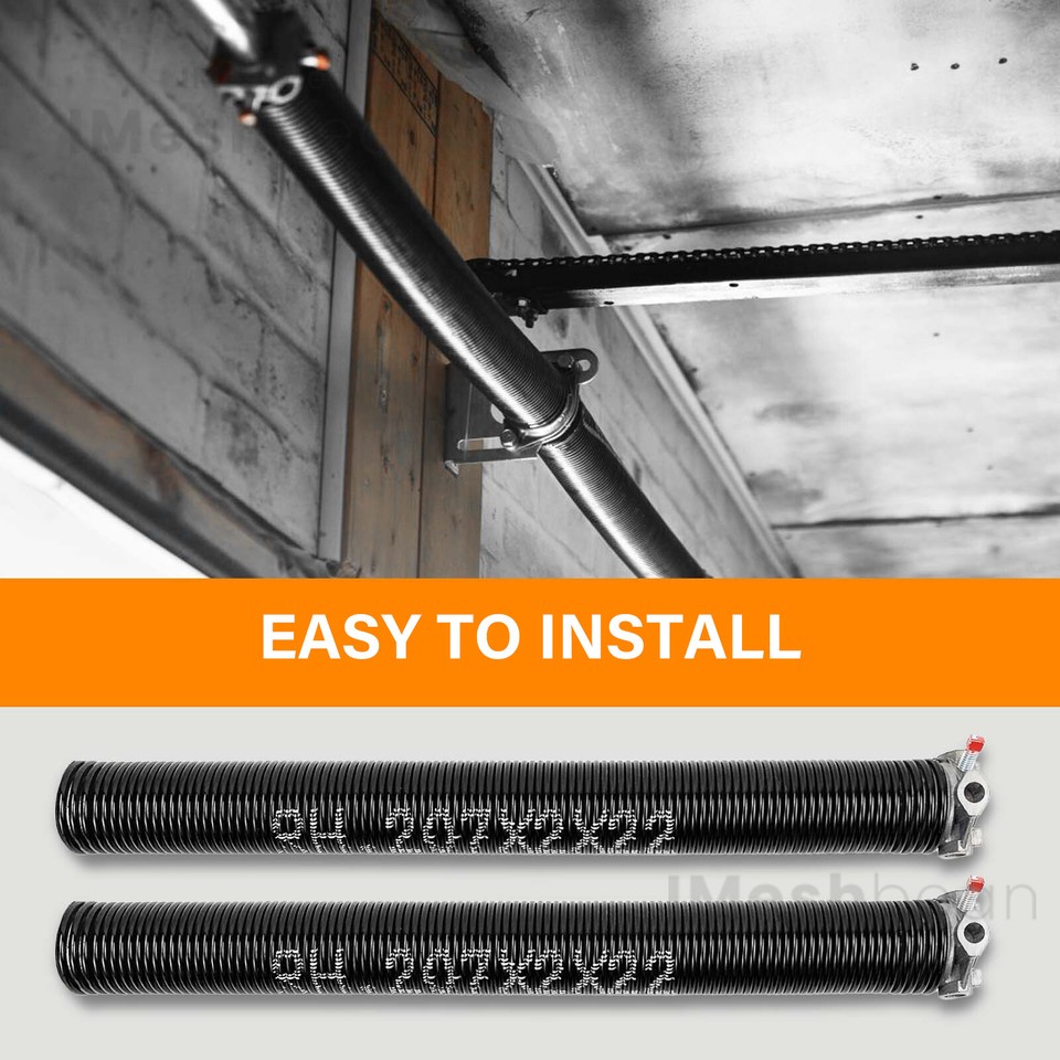 Garage Door Torsion Springs Pair of 0.207x2x22"/23"/24" Winding Bar ...