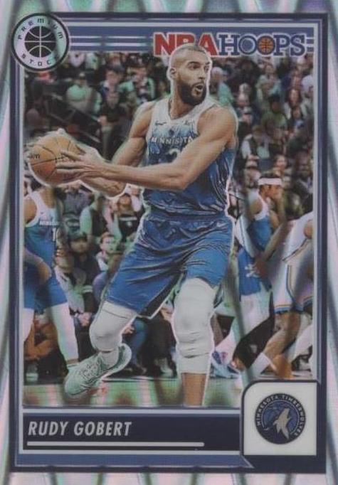 2023-24 Panini Nba Hoops Premium Stock - Rudy Gobert #52 Seismic Prizm ...