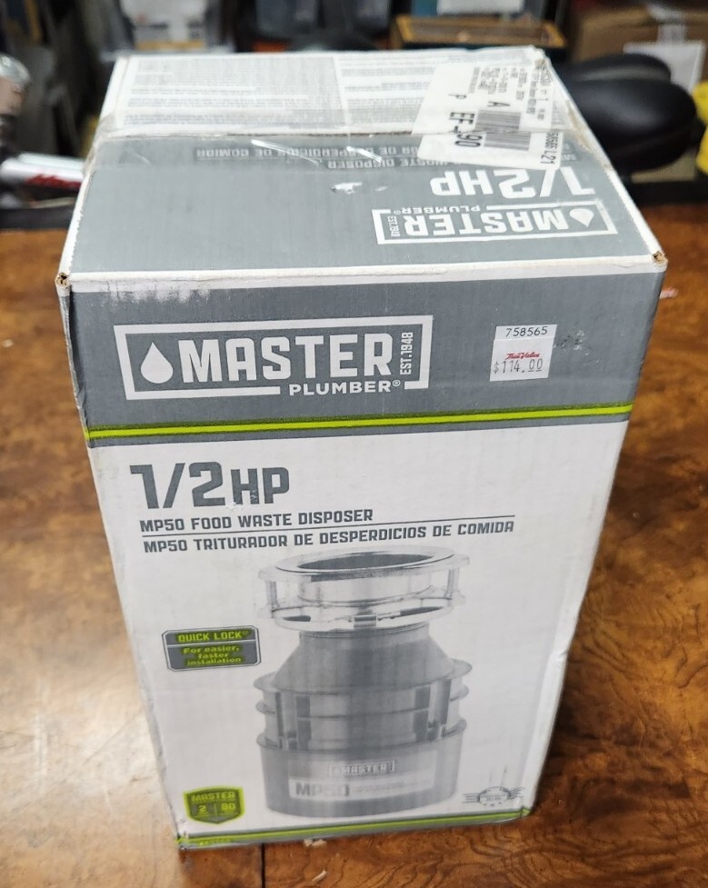 Master Plumber 1/2hp Waste Disposer MP50 for sale online | eBay
