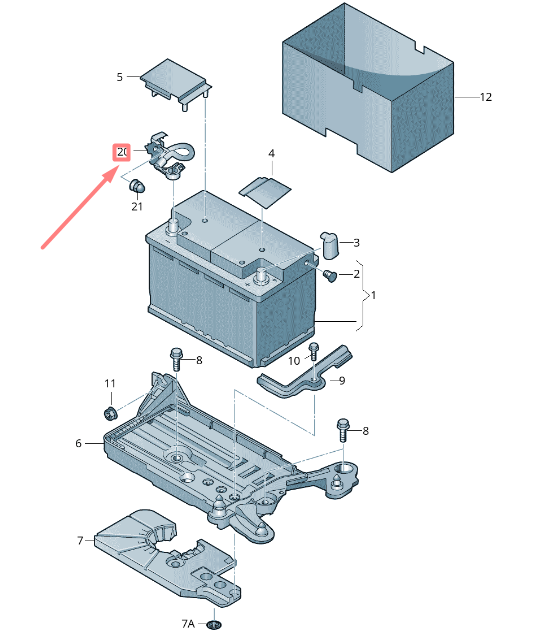 VOLKSWAGEN TIGUAN AD MK2 Battery Monitoring Control Unit 5QA915181C NEW ...