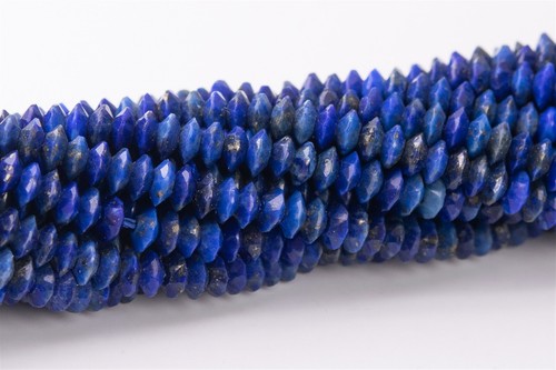3x1MM Genuine Natural Deep Blue Lapis Lazuli Beads AAA Faceted Rondelle ...