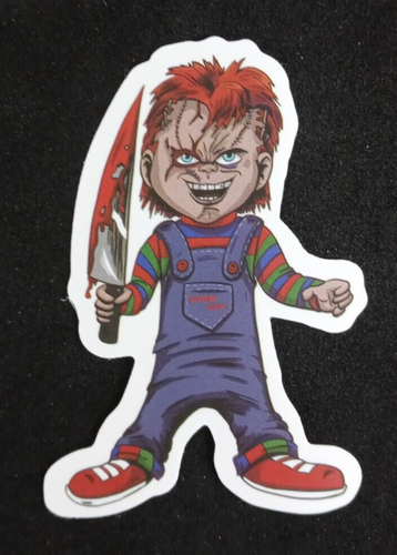 Child's Play Chucky Horror Movie Sticker 2.38"x1.5" (T) | eBay