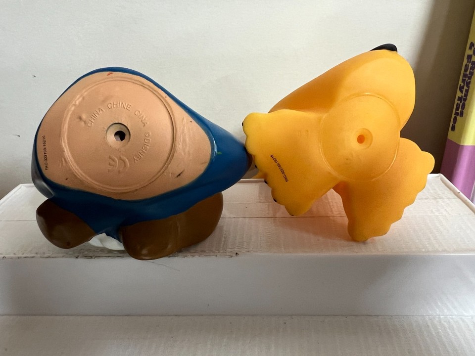 5 Disney Bath Tub Toys & HB Disney Nursery Rhymes & Fairy Tales (2008 ...