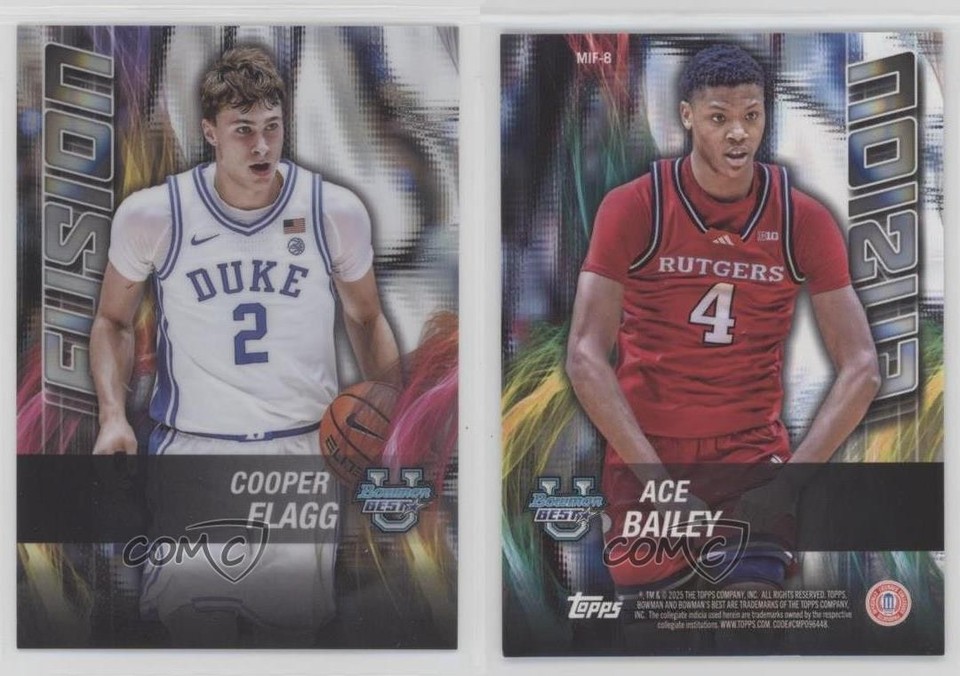 2024-25 Bowman U Best Mirror Image Fusion Ace Bailey Cooper Flagg #MIF ...