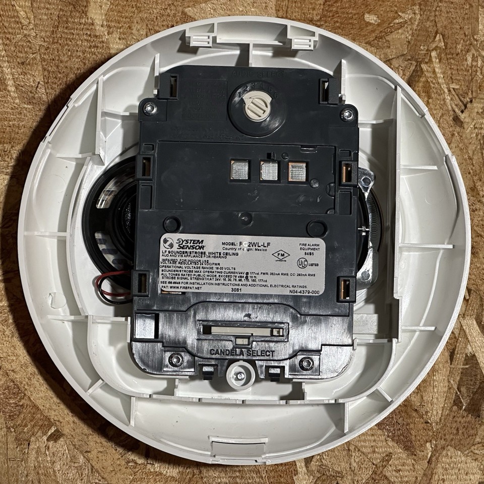 SYSTEM SENSOR PC2WL-LF LOW FREQUENCY FIRE ALARM SOUNDER STROBE *BRAND ...