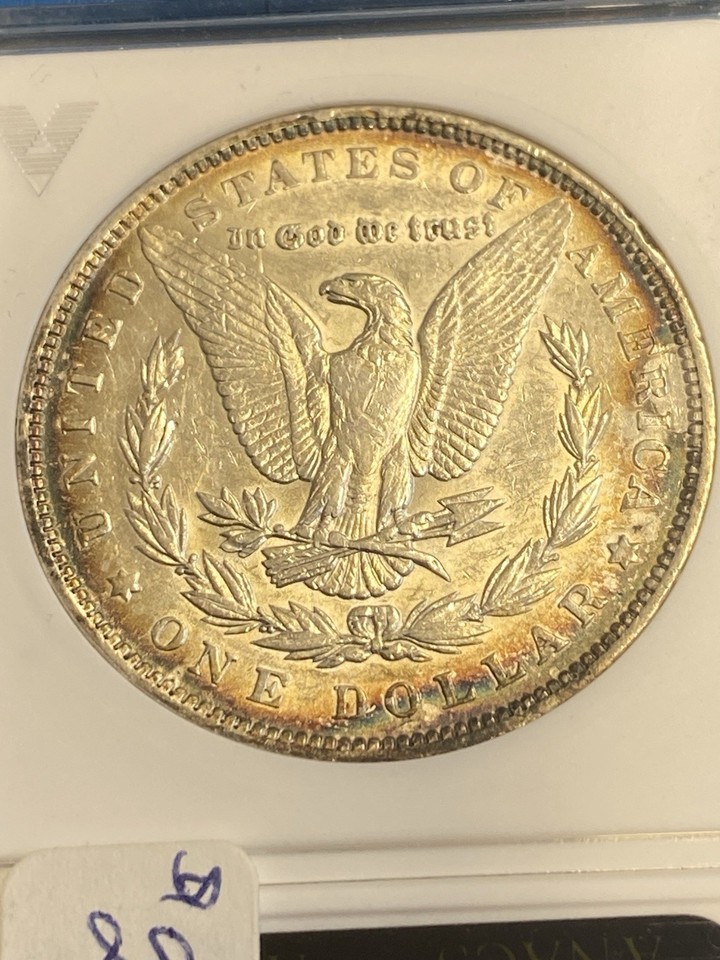1891 "P" Morgan SILVER Dollar VAM-2 *DBL EAR* $1 ANACS EF45 XF45 Old ...