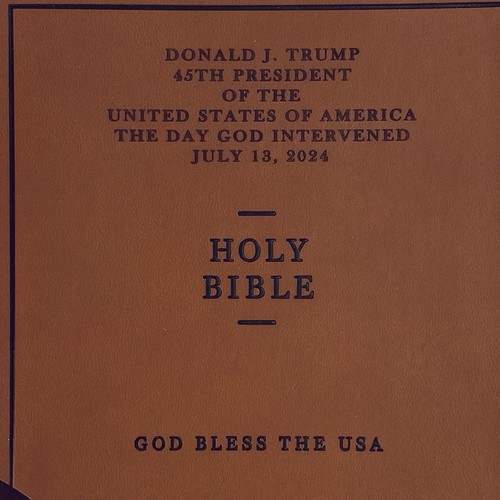 God Bless The USA President Trump Holy Bible Inauguration The Day God ...
