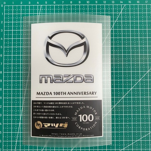 Mazda 100TH Anniversary Stickers JDM Windshield Decal 6x4 inch Made In ...