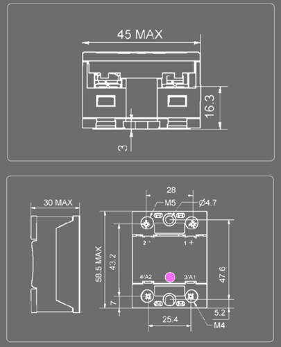 ENMG single-phase solid state relay 24VDC controlled AC24-510V SSR-75DA ...