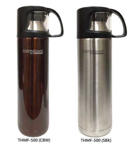Thermos 500mL Stainless Steel Vacuum Flask w/ Screw Stopper & Cup (THMF ...