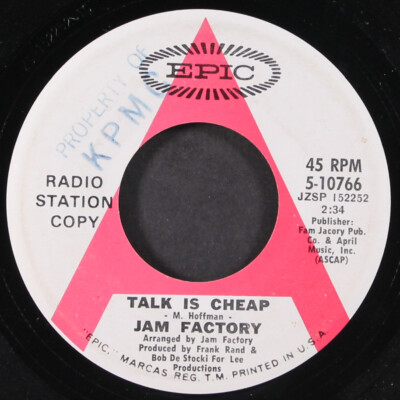 JAM FACTORY: talk is cheap / together EPIC 7" Single 45 RPM | eBay