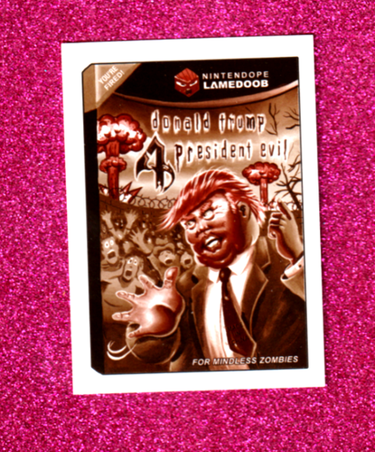 2017 Wacky Packages 50th Anniversary "TRUMP 4 PRESIDENT EVIL" SEPIA ...