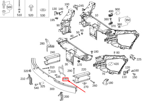 MB S W222 FRONT DISTRONIC RADAR SENSOR BRACKET A2225452640 ORIGINAL | eBay
