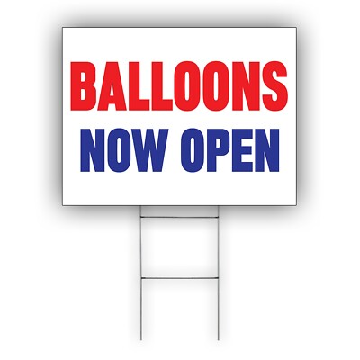 Balloons Now Open Advertising Latex Balloons, Party Balloons Coroplast ...
