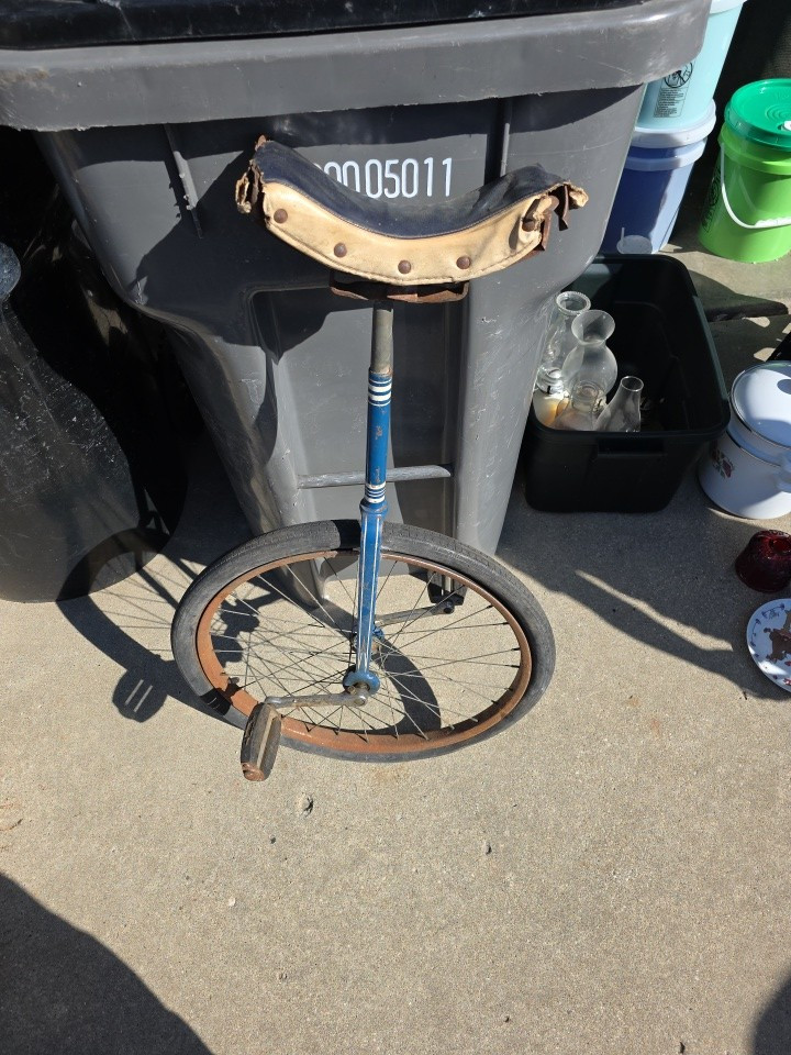 Vintage All Original Oxford Cycle Blue Unicycle 24” Japan | eBay