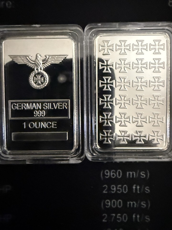 German Silver Bar 1 oz (In Capsule) | eBay