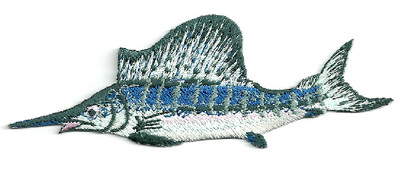 Fishing - Sailfish - Sports - Embroidered Iron On Patch - 5"W | eBay