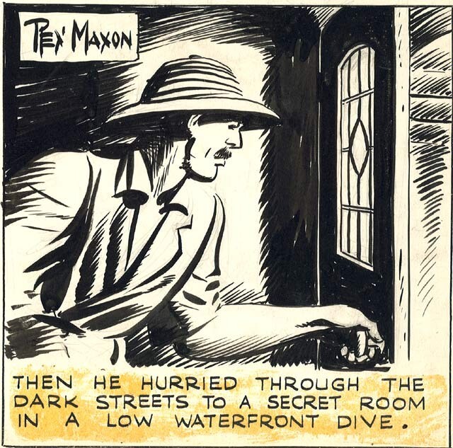 Tarzan Daily Comic Strip Original Art, Rex Maxon, Edgar Rice Burroughs ...