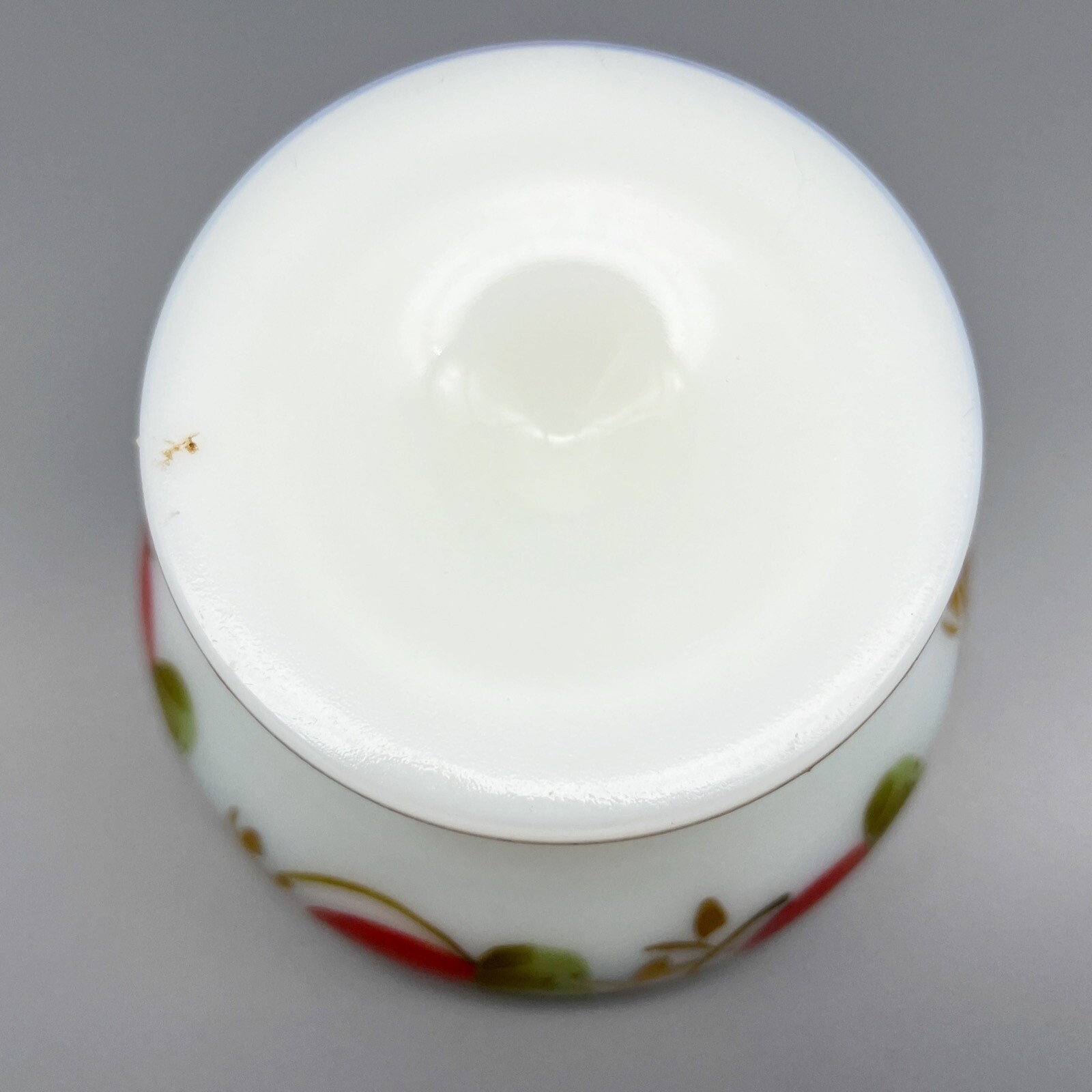 Fenton Charleton Raspberry Milk Glass Candy Box | eBay