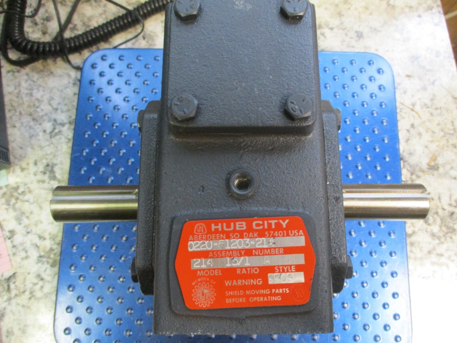 NEW HUB CITY RATIO GEAR REDUCER MODEL 214 15/1 STYLE A 0220-61203 | eBay