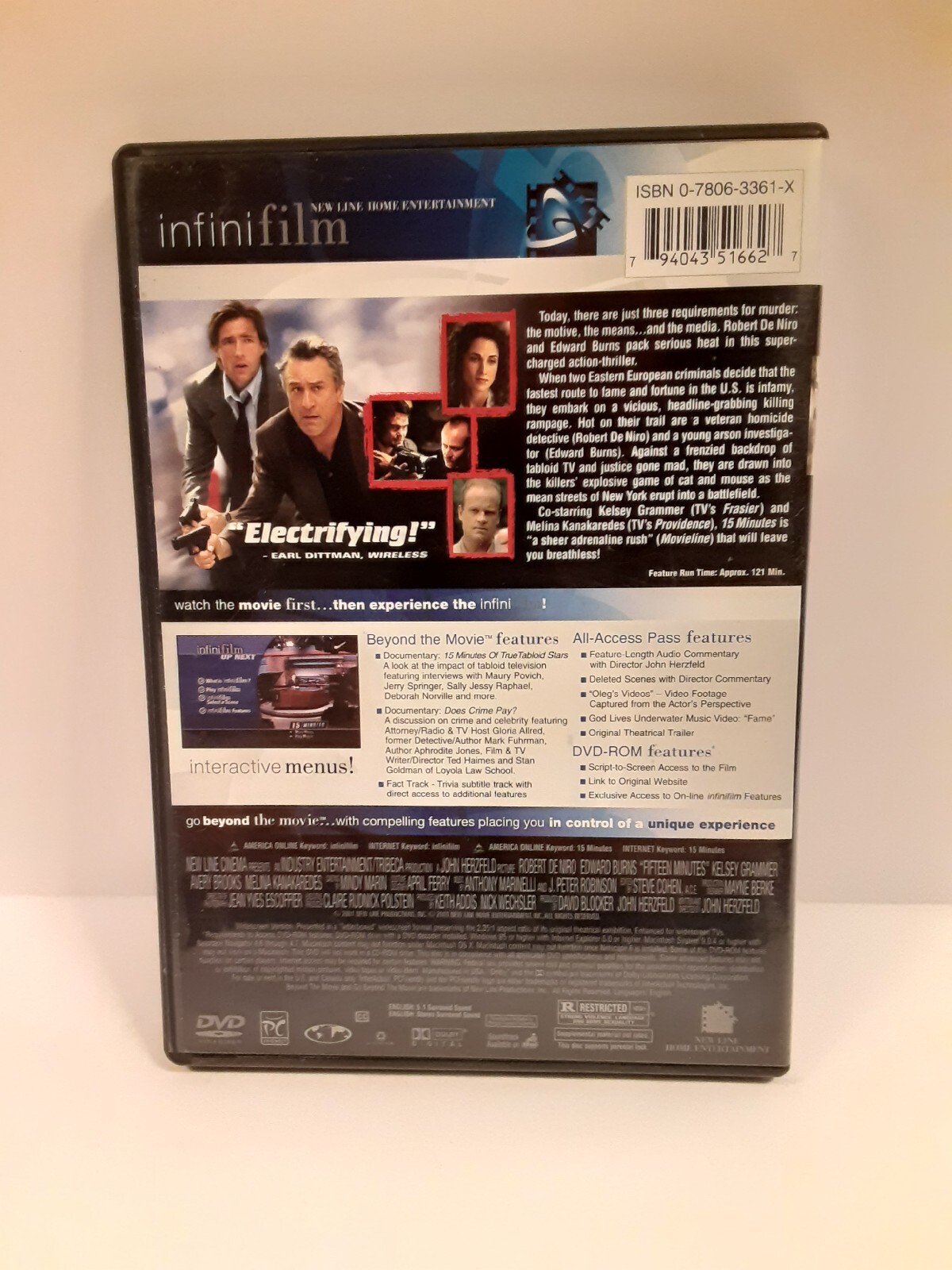 15 Minutes (Infinifilm Edition) [DVD] 794043516627 | eBay