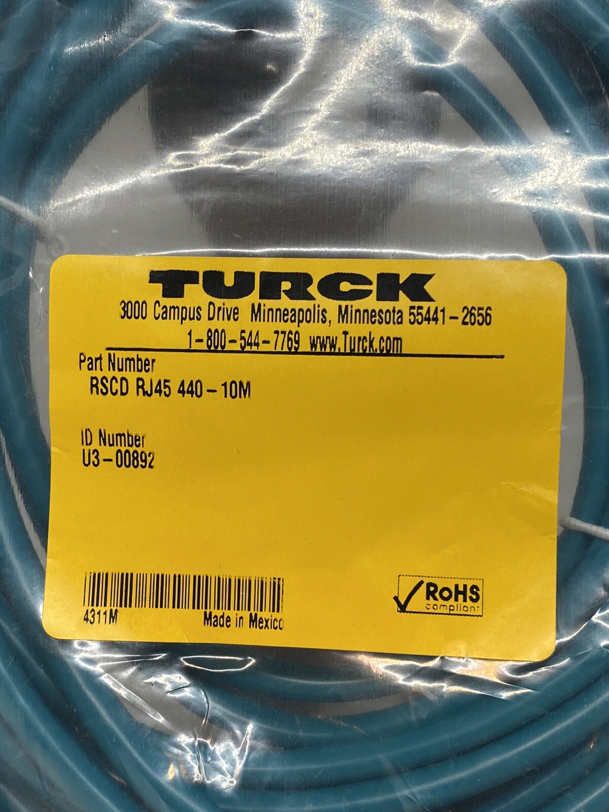 Turck Cable Turck RSCD Rj45 4410-15m for sale online | eBay