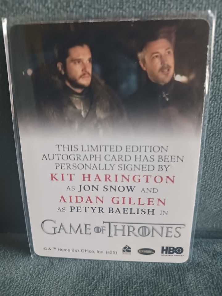 GAME OF THRONES: THE GREAT HOUSES KIT HARINGTON AIDAN GILLEN DUAL ...