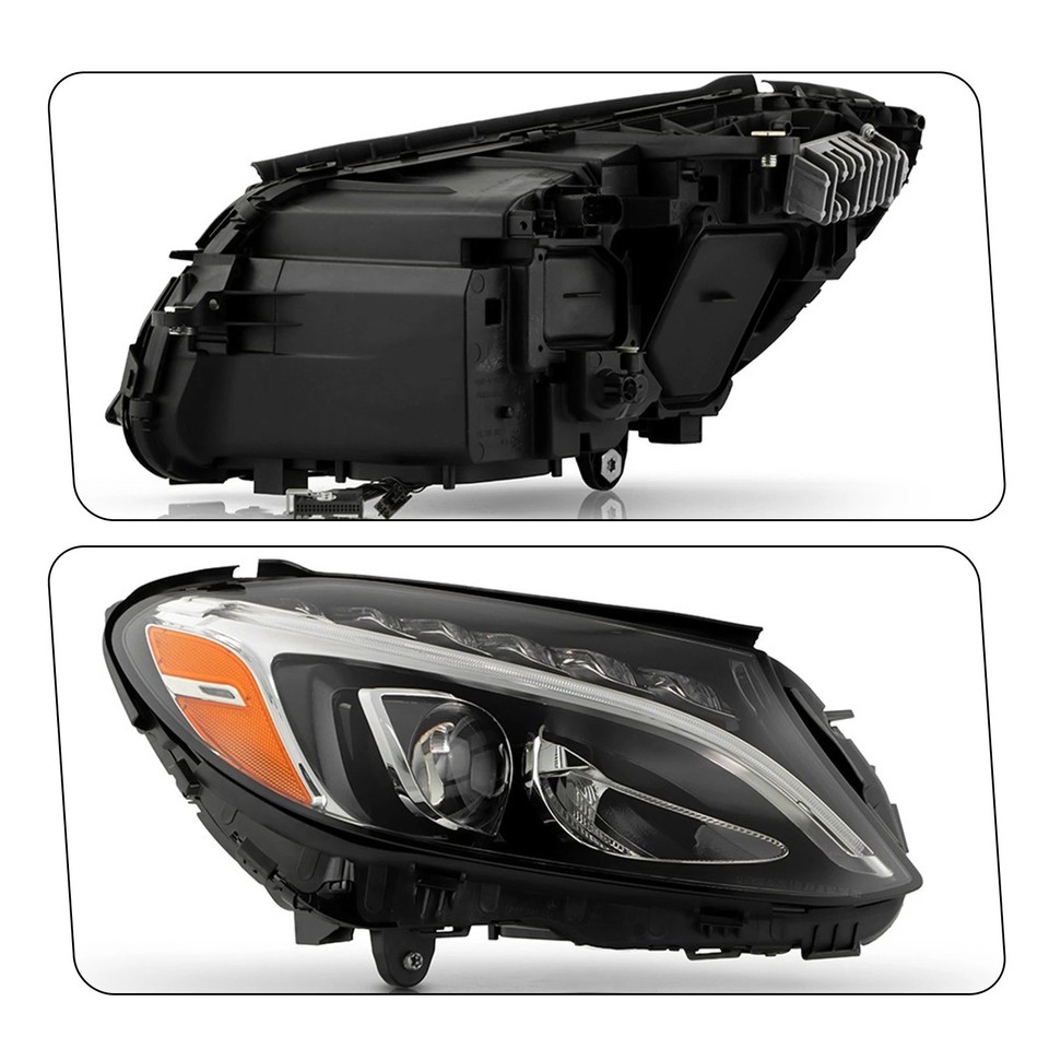 2015 2016 2017 2018 Mercedes Benz C-Class C300 LED Headlights Right ...