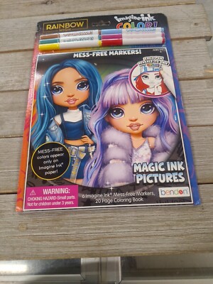 Rainbow High Imagine Ink Coloring Book with Markers | eBay