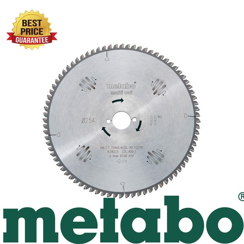 Metabo Circular Saw Blade HW/CT 254x30, 80 FZ/TZ 5 ° NEG. suitable for ...