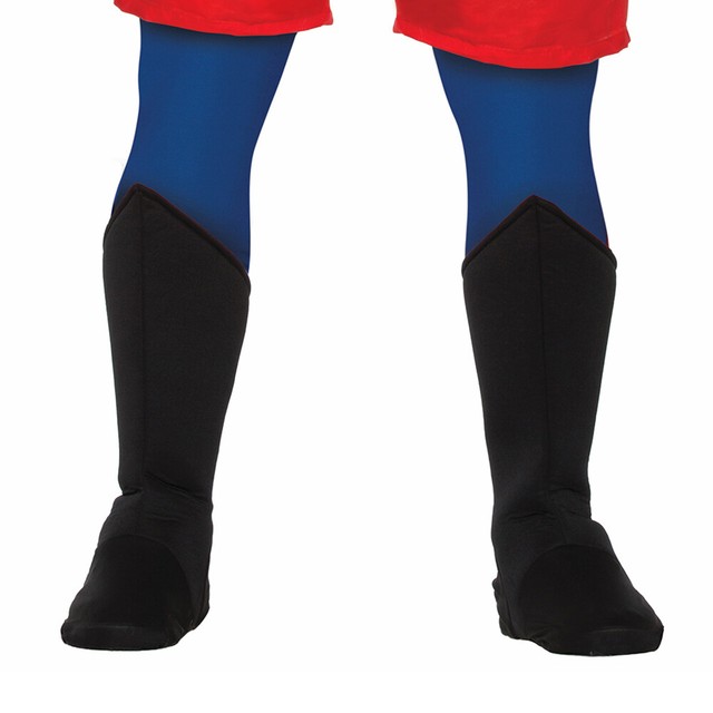Adults Be Your Own Superhero Super Hero Black Boot Tops Costume ...