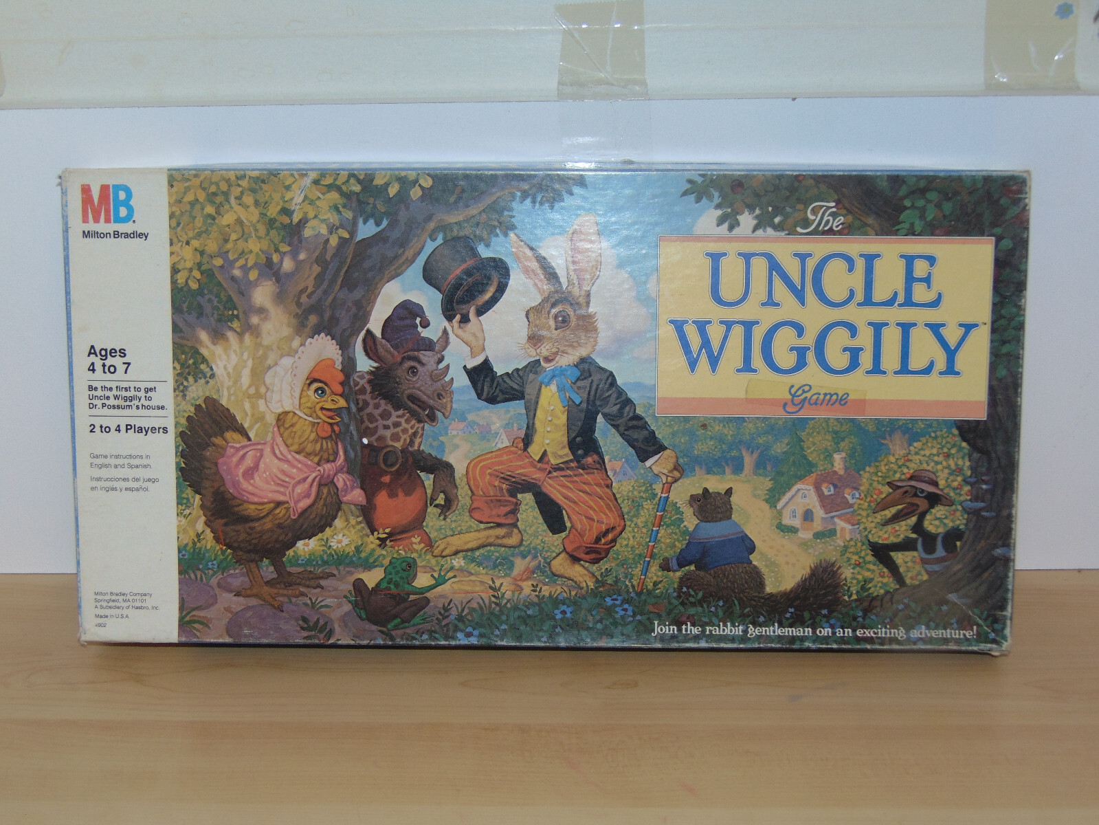 Uncle Wiggly Board Game-1988-Join the Rabbit Gentleman on an Exciting ...