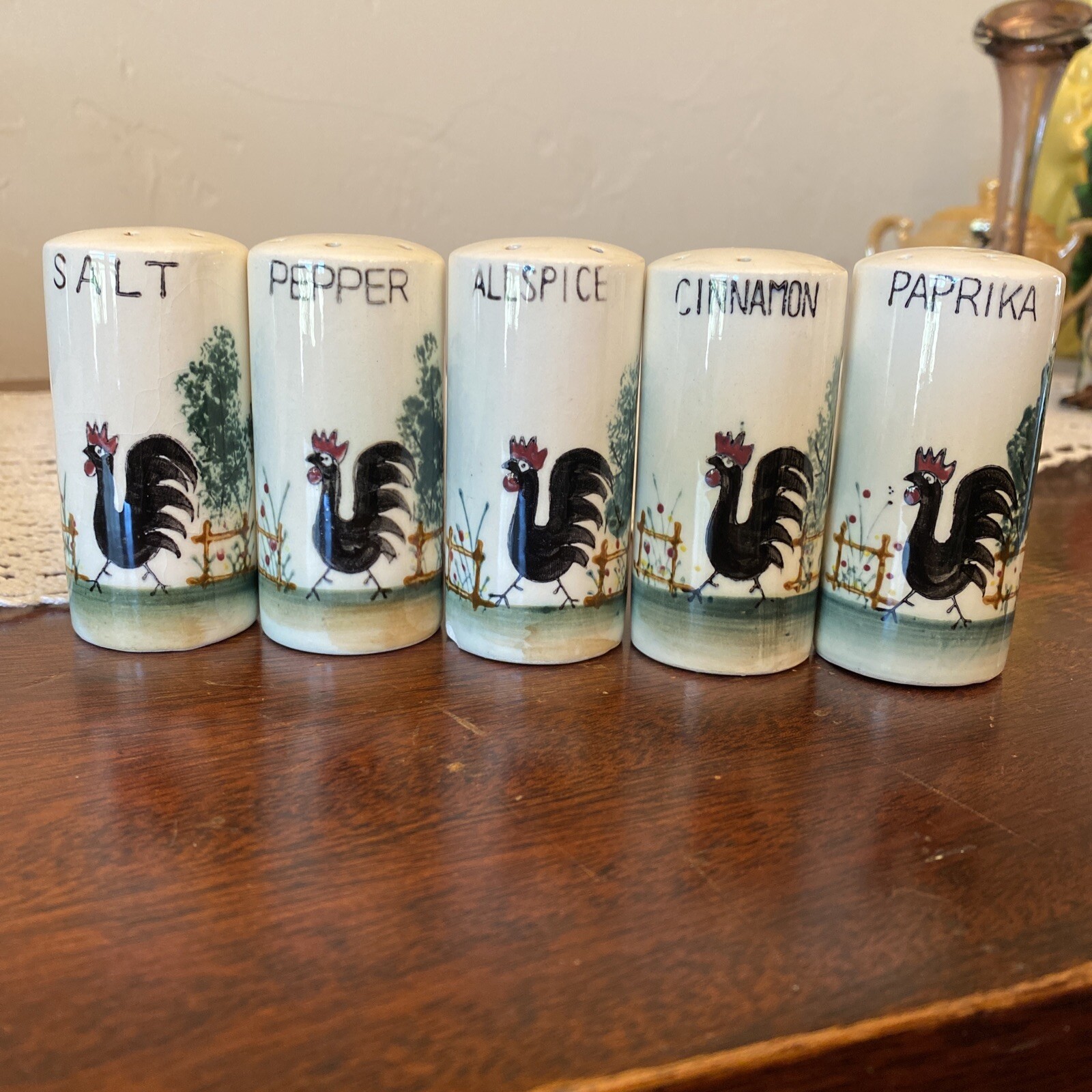 Vintage Lot Of Hand Painted Chicken Shakers | eBay