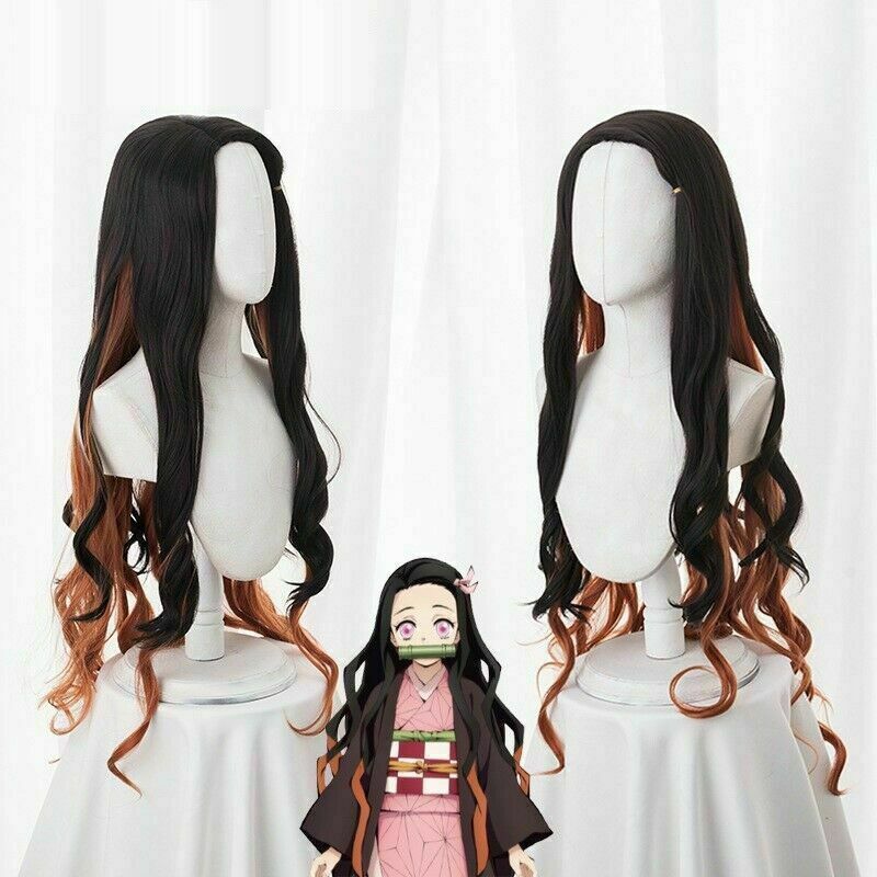 Demon Slayer: Kimetsu no Yaiba Nezuko Kamado Cosplay Kimono Costume ...