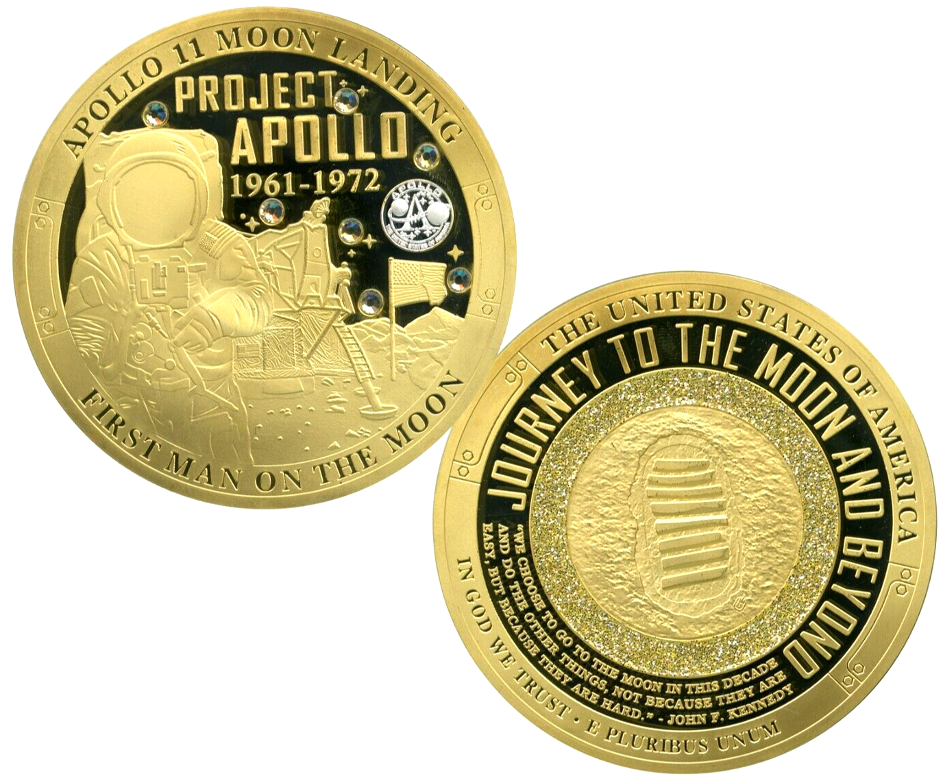 PROJECT APOLLO COLOSSAL COMMEMORATIVE COINS VALUE $139 | eBay