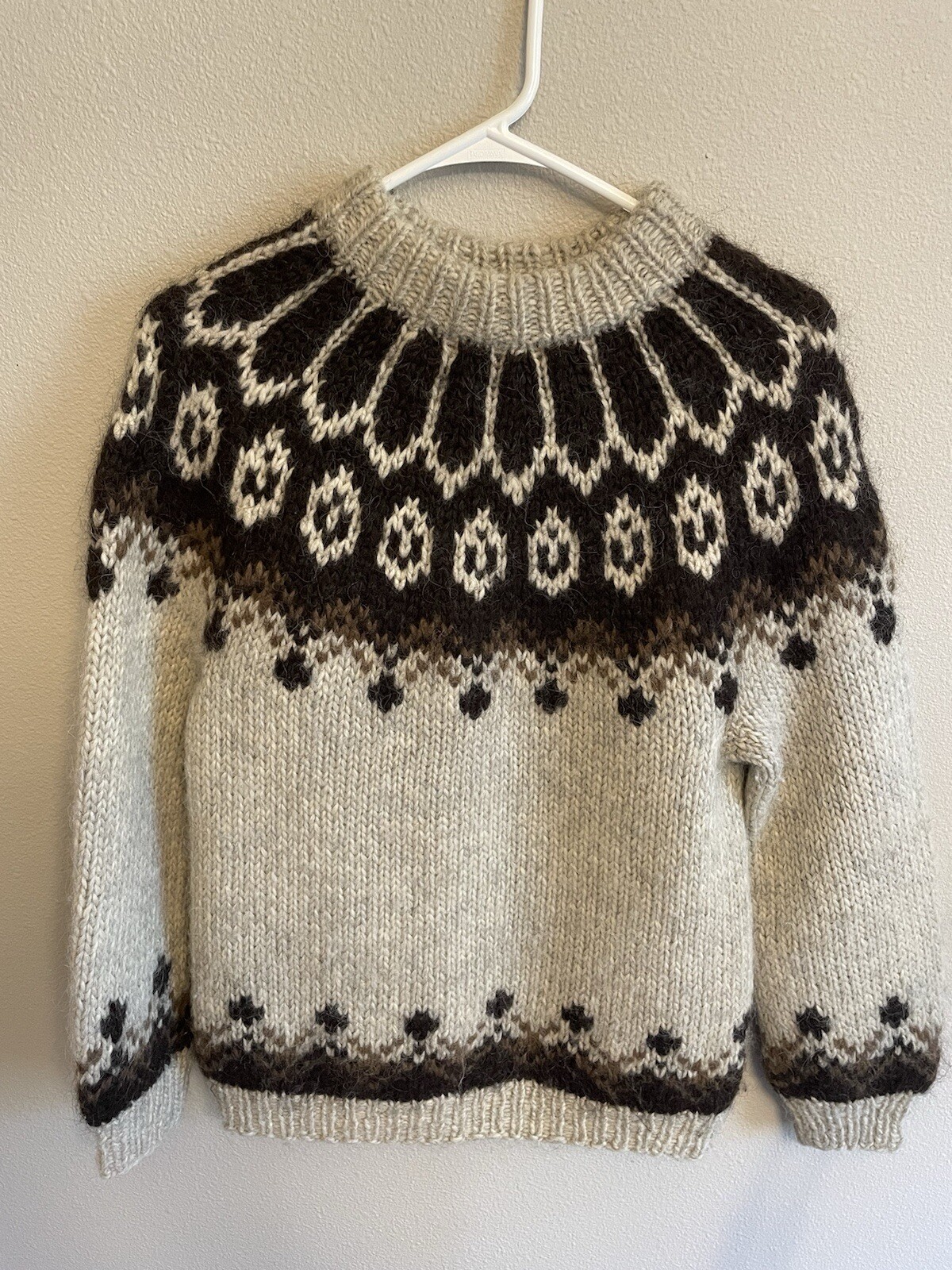 Samband of Iceland Sweater, Size Large, Hand Knitted 100% Pure Wool | eBay