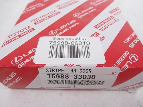 Genuine OEM Toyota 75988-06010 Driver Rear Door Upper Stripe 2007-2011 ...