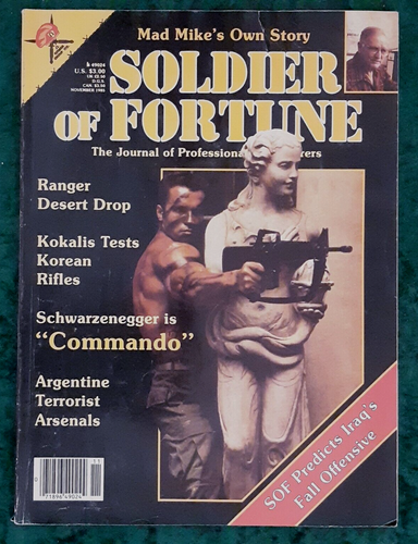 Soldier Of Fortune Magazine - Nov. 1985 - Schwarzenegger "Commando ...