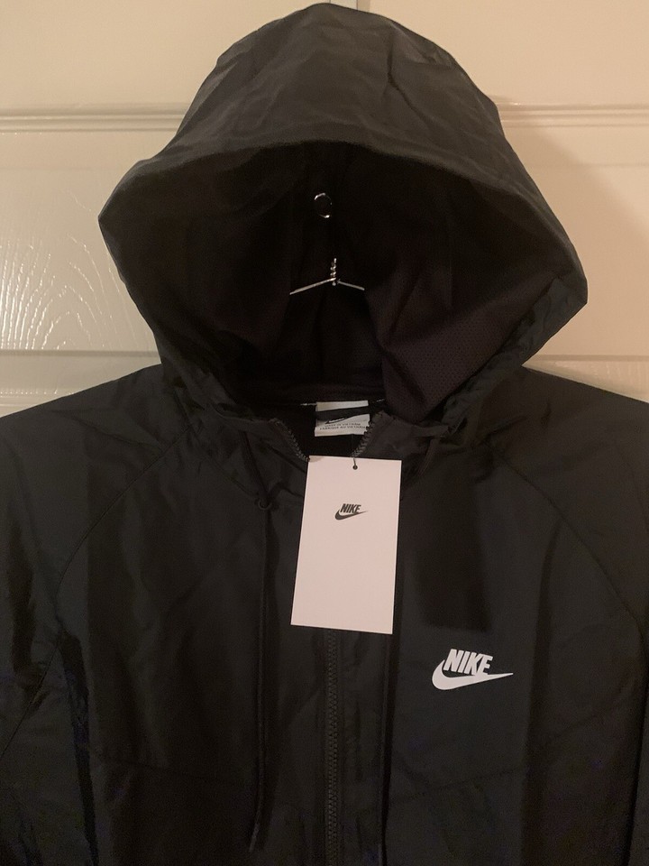 Nike Men’s Windrunner Hooded Jacket DA0001-010 Black LARGE Retail $100🔥 ...