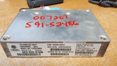 Chassis ECM Communication Telematics Control Fits 03-08 AUDI A8 253109 ...