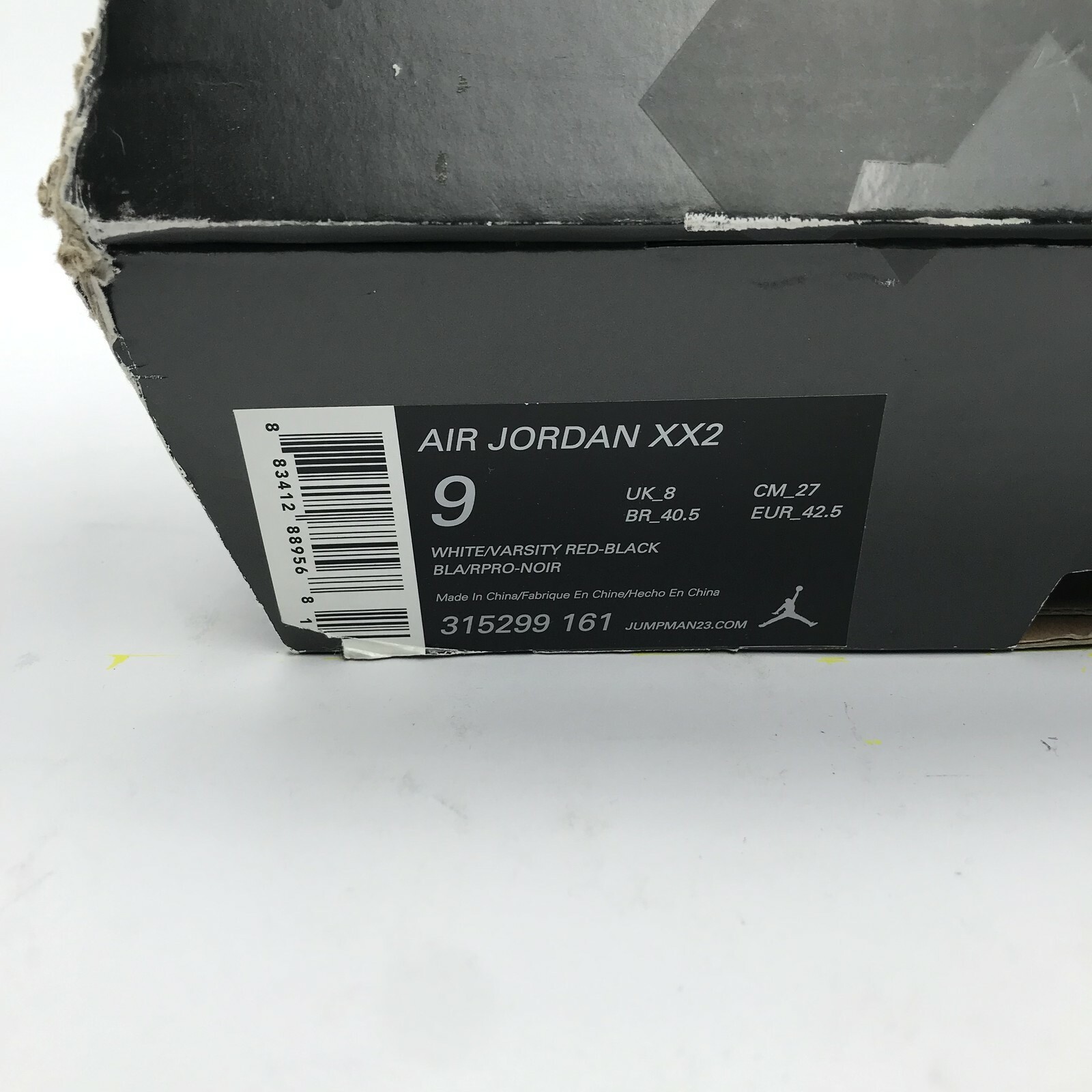 2006 Nike Air Jordan XX2 22 Retro OG White/Red 315299-161 1 zoom NEW ...