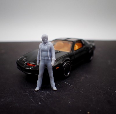 1/64 Knight Rider Michael Knight For Hot Wheels Diorama 3d Printed | eBay