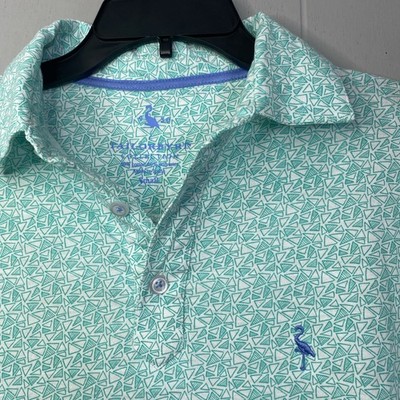 Tailorbyrd Men's Polo Shirt AOP Geometric Pattern Golf Casual Size S ...