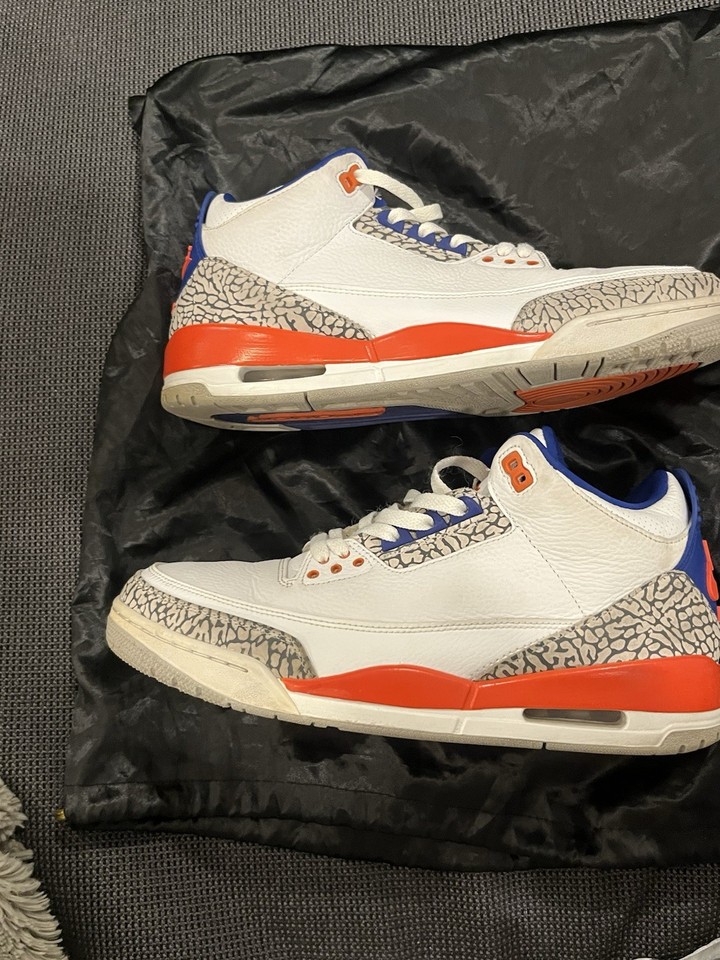 Rare Air Jordan 3 Retro Knicks Custom tab Size 11 Used 1 of 1 ...