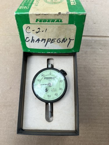 🇺🇸Federal C21 Dial Indicator Gauge .001 W/Box Machinist Tool Gage🇺🇸 | eBay