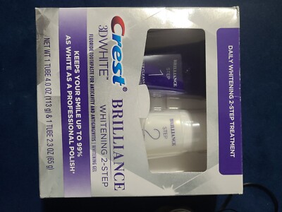 Crest-3D White Brilliance 2 Step Kit, Deep Clean Toothpaste (4oz ...