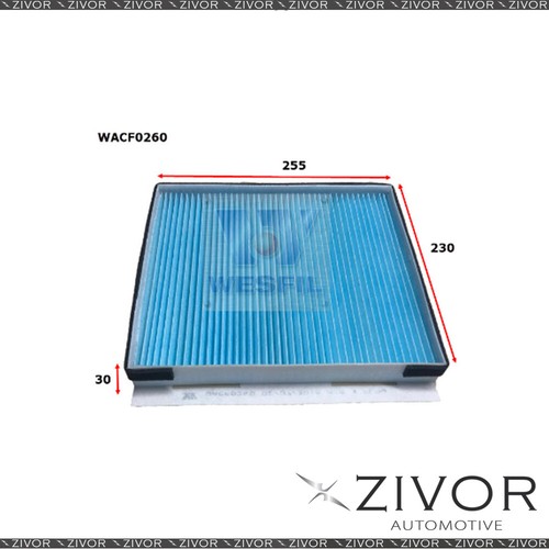 WESFIL CABIN Filter For Kia Stinger 3.3L V6 07/17-on -WACF0260* By ...