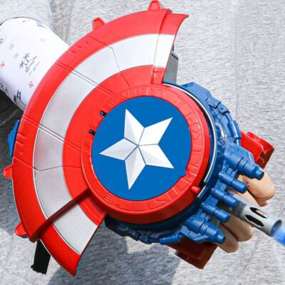 Marvel Captain America Electric Shield Kids Toy Gun Soft Bullet ...