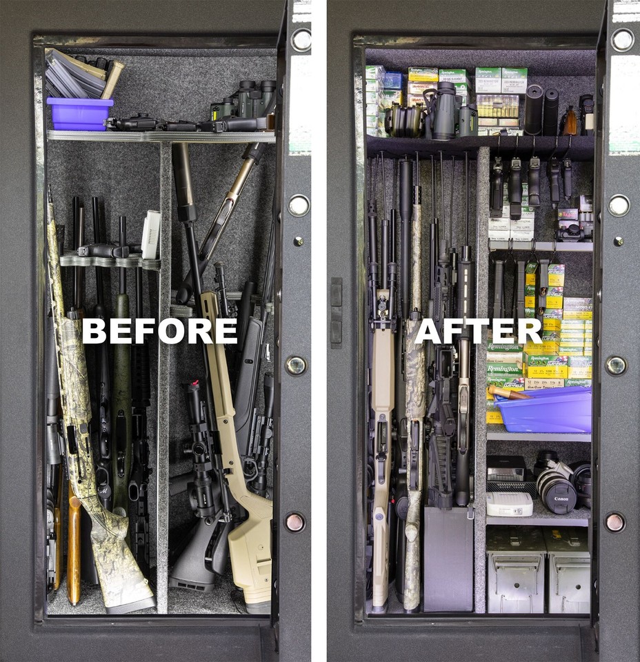 Gun Storage Solutions Rifle Rod Storage Rack System Starter Kits - 5 ...